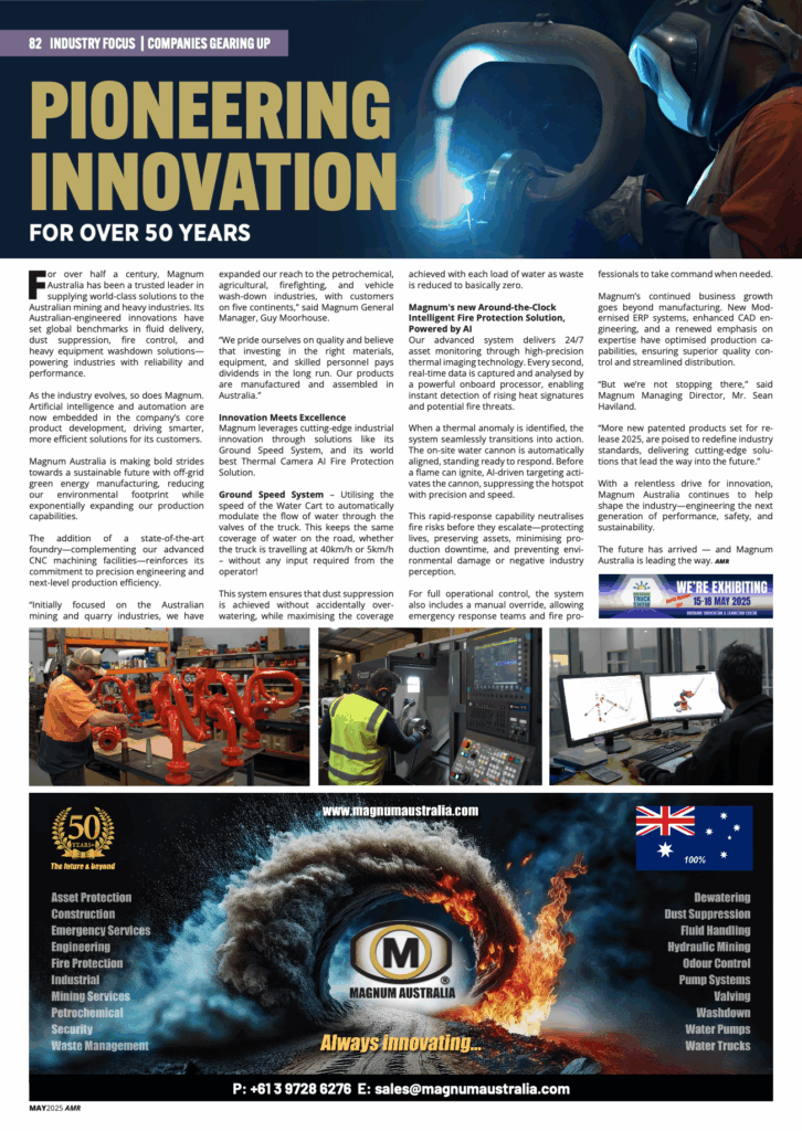 Editorial Feature Australian Mining Review - Magnum Australia